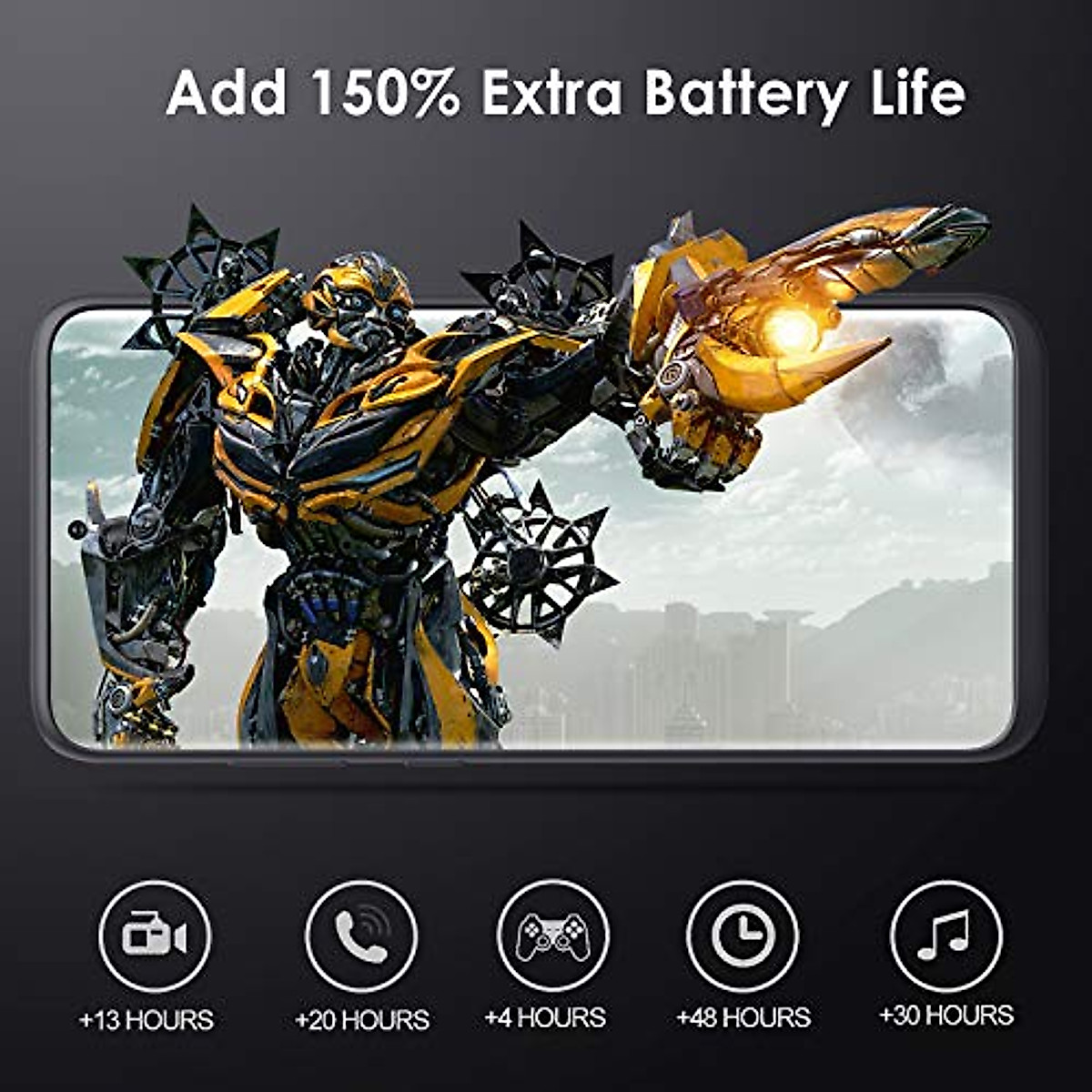 Battery Case for Galaxy S20 Ultra 8500mAh, Portable Charging Case Protective Rechargeable Extended Battery Pack for Samsung Galaxy S20U 5G (6.9 inch) Charger Case -Black