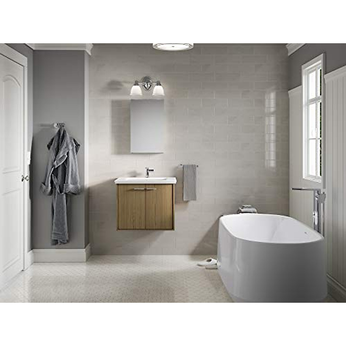 KOHLER K-81144-DA1 Maxstow Frameless Surface Mount Bathroom Medicine Cabinet, 15" x 24", Dark Anodized Aluminum