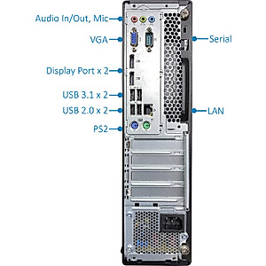 Lenovo ThinkCentre M910S Small Form Factor Desktop Computer - Intel i5-7500 Upto 3.8GHz, 16GB Ram, 512GB SSD, AC Wi-Fi, Bluetooth, VGA, DisplayPort, HDMI, DVD-RW, SD-Card Reader - Windows 10 Pro