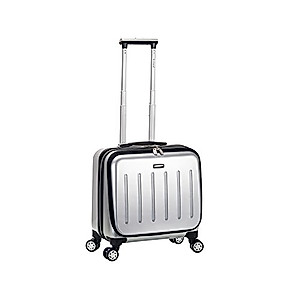 Rockland Revolution Hardside Rolling Computer Case, Silver, Carry-On 17-Inch