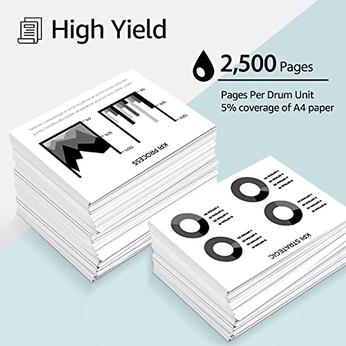 greencycle 2 Pack TN350 TN-350 Black Toner Cartridge Compatible for Brother HL-2040 HL-2070N FAX-2820 FAX-2920 Printers