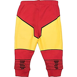 Marvel Avengers Iron Man Newborn Baby Boys Cosplay Bodysuit and Pants Set 6-9 Months