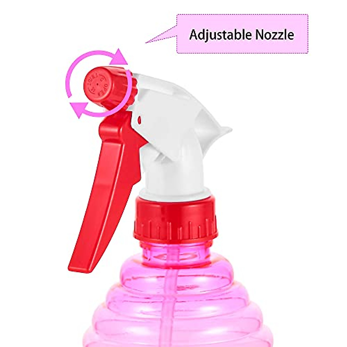 liboyixi Pack of 3-16 Oz Empty Plastic Spray Bottles - Attractive Vibrant Colors - Multi Purpose Use Durable Random color BPA Free Material (16.9 OZ(500ML) 3bottles)