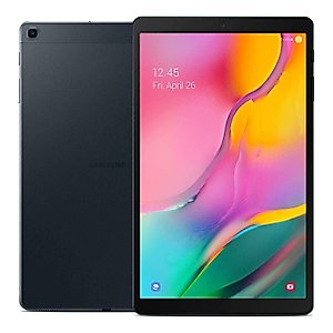 Samsung Galaxy Tab A 10.1" (2019, WiFi + Cellular) Full HD Corner-to-Corner Display, 32GB, Global 4G LTE Tablet & Phone GSM Unlocked SM-T515, International Model (Black) (Renewed)