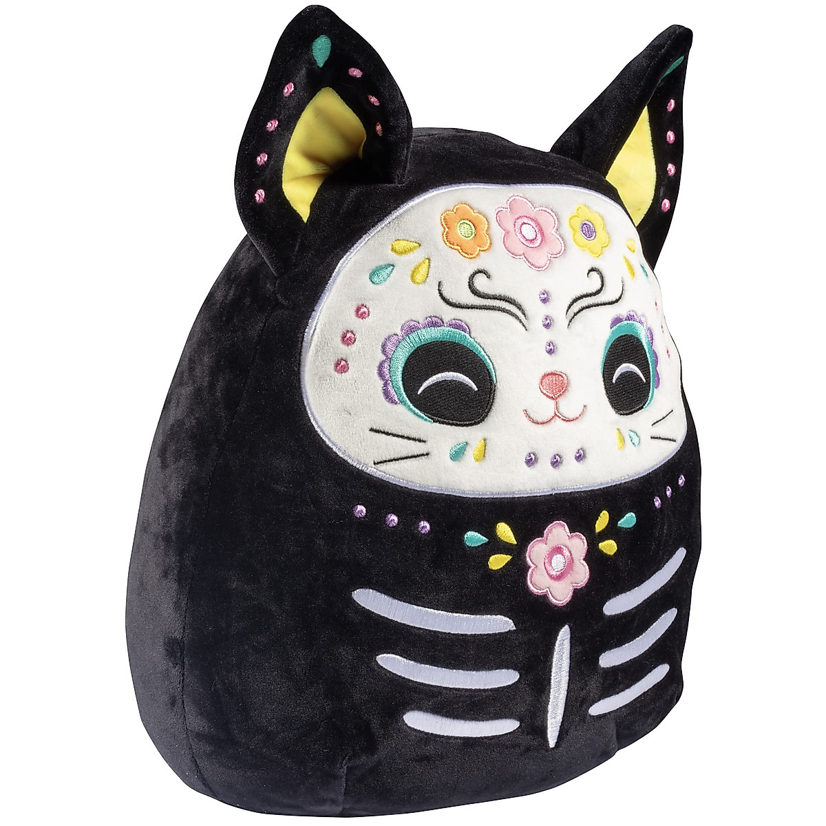 Squishmallows Original 12-Inch Zelina Day of The Dead Cat - Official Jazwares Plush - Collectible Soft & Squishy Kitty Stuffed Animal Toy - Add to Your Squad - Gift for Kids, Girls & Boys