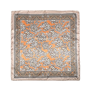 HAIMEIKANG Satin Head Scarves Square Silk Feeling Hair Scarf 4 PCS 23.18 Inches Headscarf for Women Silk Hair Bandanas（60cm#mix1