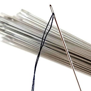 poppip 30 pcs. of #8 Hand Sewing Large Eye Sewing Double Long Needles Japanese Quality Sharp Hand Stitching Repair Cloths Crafting Embroidery Craft Hobbies DIY