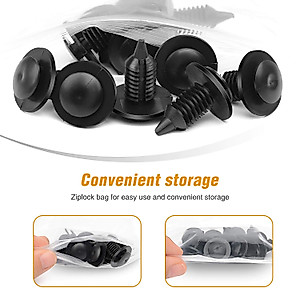 GOOACC OEM # N805155-S Interior Door Panel Clip Nylon Automotive Clips Rivet Retainer Fender Bumper Fasteners Clips for Ford and Dodge (2919T Qty: 25 for Ford)