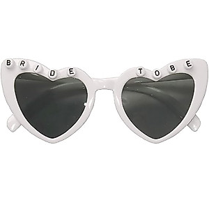 Bride to Be Glasses, Bachelorette Party Decorations Bridal Shower Decorations Bridal Shower Supplies White Cat Eye Bedazzled Bach Decoration