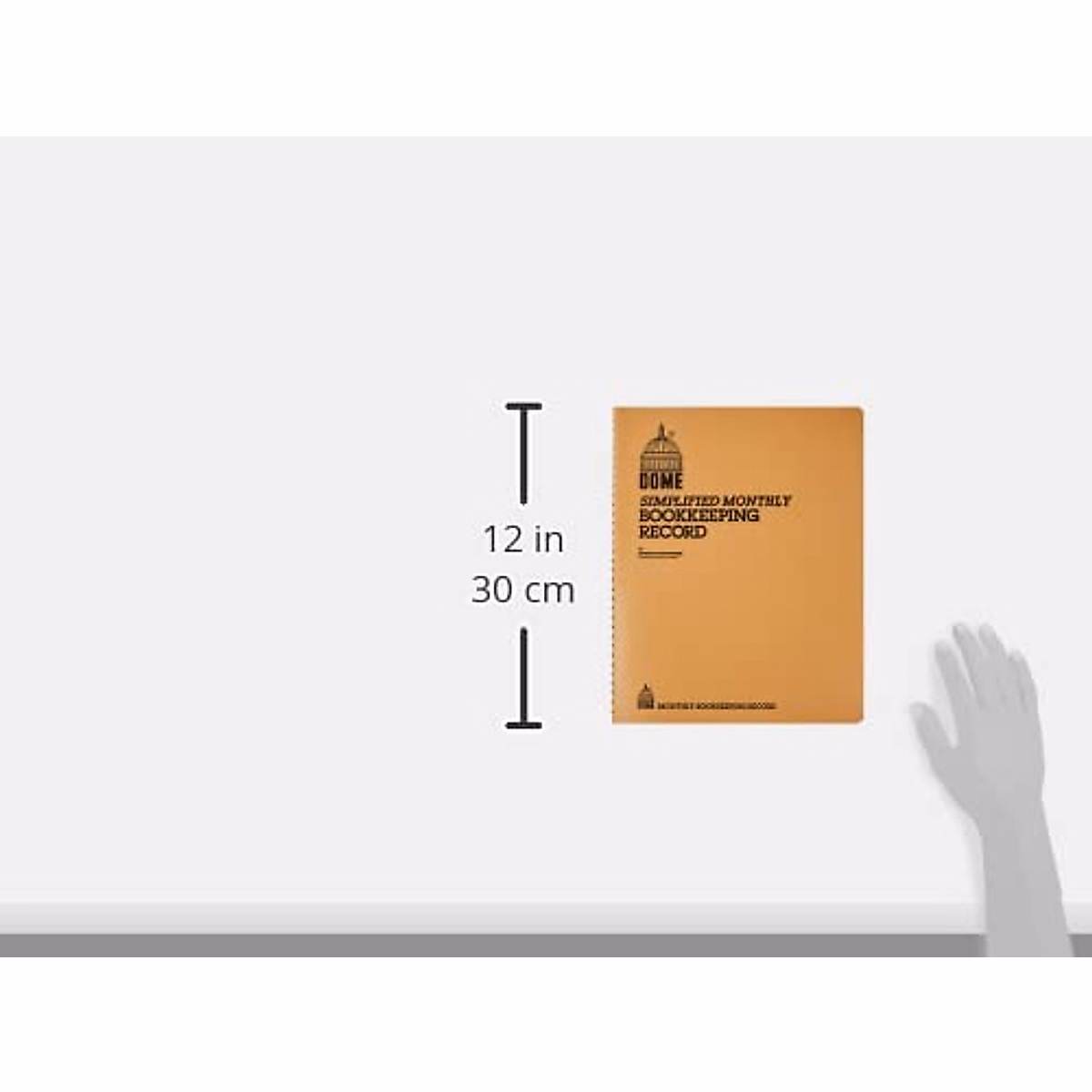 Dome 612 Bookkeeping Record, Tan Vinyl Cover, 128 Pages, 8 1/2 x 11 Pages