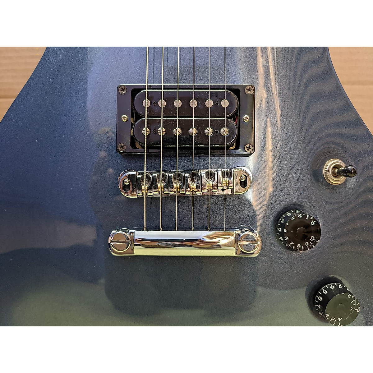 Abr-1 Style Tune-o-matic Bridge Tailpiece Roller Saddle Bridge for Gibson Les Paul Gear Replacement (Chrome)