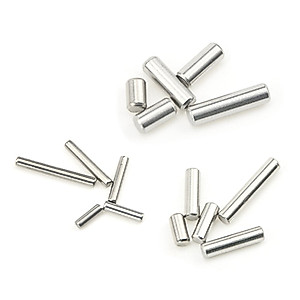 XINGYHENG 225Pcs 15 Kinds M2 M3 M4 304 Stainless Steel Dowel Pins Assortment Kit( Round Straight Pin Fixed Element Set with A Storage Box)