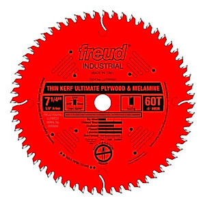 Freud LU79R007: 7-1/4" Thin Kerf Ultimate Plywood & Melamine Blade