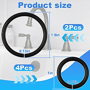 Fospectra 96778 O-Ring Kit for Moen Kitchen Faucets - Faucet O-Rings Replacement Kit, Durable Rubber Seals, Leak-Proof Design, Compatible with Moen 7400 Series & Other Models (2-Set)