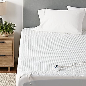 Electrowarmth M60Fld Queen Two Controls Heated Mattress Pad, 60-Inch by 80-Inch, White, Queen-Standard-Dual