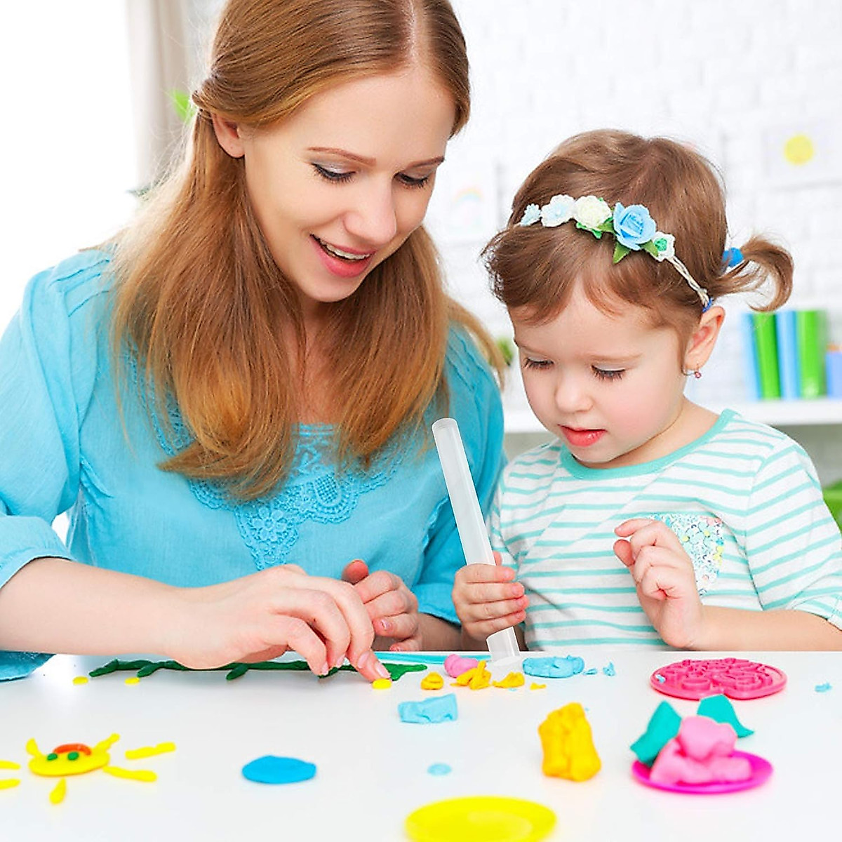 AUGSUN 1pcs Acrylic Clay Roller Acrylic Round Tube Roller Rolling Clay Bar Clear Clay Art Craft DIY Polymer Clay Tool