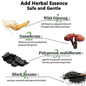 Hair Dye Shampoo 3 in 1, Deep Wine Red Hair Dye 16.9 FL Oz, Deep Wine Red Hair Shampoo, Semi-Permanent Hair Dye Shampoo, 100% Gray Hair Coverage, Effect in 5 Minutes, Lasts 30 Days Hair Color Shampoo (deep wine red)