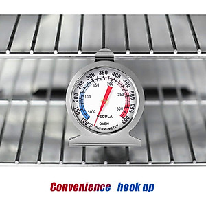 Oven Thermometer 2 Pack 50-300°C/100-600°F, Oven Grill Fry Chef Smoker Thermometer Instant Read Stainless Steel Thermometer Kitchen Cooking Thermometer