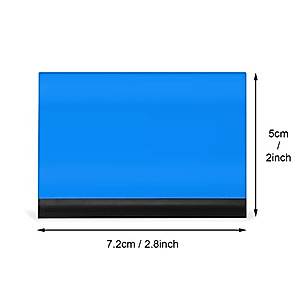 EHDIS Small Rubber Squeegee 3" Block Squeegee for Car Window Windshield,Film,Stickers,Decals and Vinyl Applicator,Kitchens, Glass, Shower,Counter Cleaning Tool, Pack of 2-Blue