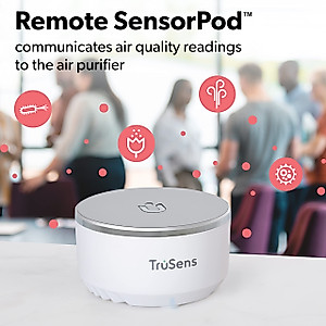 TruSens Z-7000 Performance Air Purifier, Commercial Grade, True HEPA, TRU-BEAM UV-C Light, Up to 2,000 sq ft, Includes SensorPod, Industrial Air Cleaner for Offices, Schools, Businesses, Hospitals