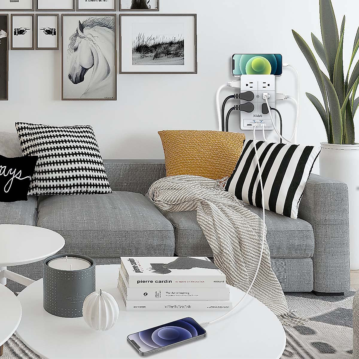 Surge Protector Outlet Extender Nikleb 12 Outlets Heavy Duty