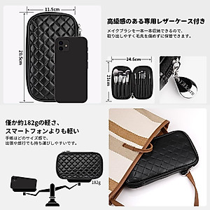 DUcare Makeup Brushes with Case 10Pcs Travel Makeup Brushset Women Gift Premium Synthetic Kabuki Foundation Blending Brush Face Powder Blush Concealers Eye Shadows with bag