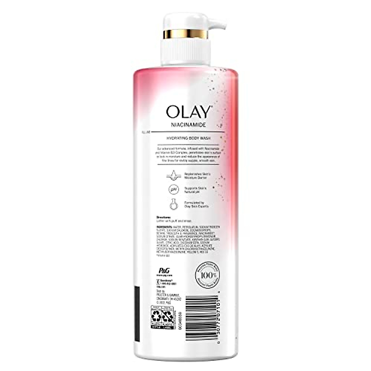 Olay Body Wash Women, Age Defying with Niacinamide 20 fl oz (Pack of 4)