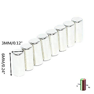 200 Pack 3D Printed Cartan Board Connector for 3D Printing Project of a Settlers of Cartan Board Game 3×6mm Metal Rod 3500 Gs Poles on Curves