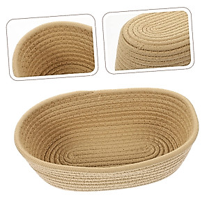 Cabilock Rope Cotton Basket, Small Woven Storage Bins, Khaki Color, 150 Special Features
