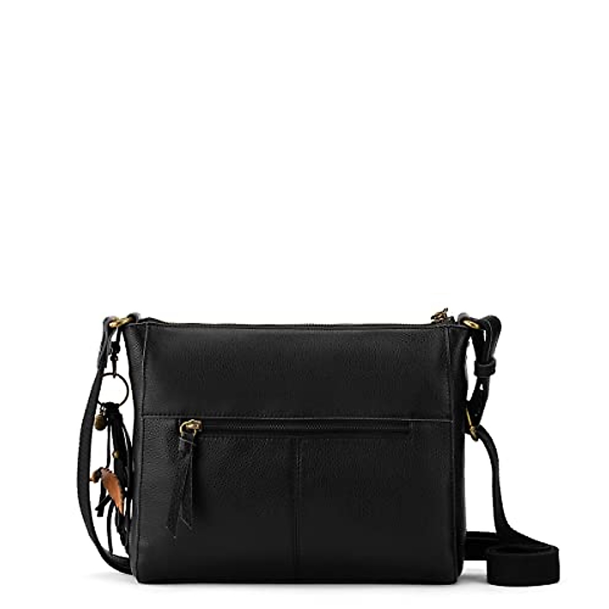 The Sak unisex adult Women's Alameda Leather Crossbody Handbag, Black, One Size US