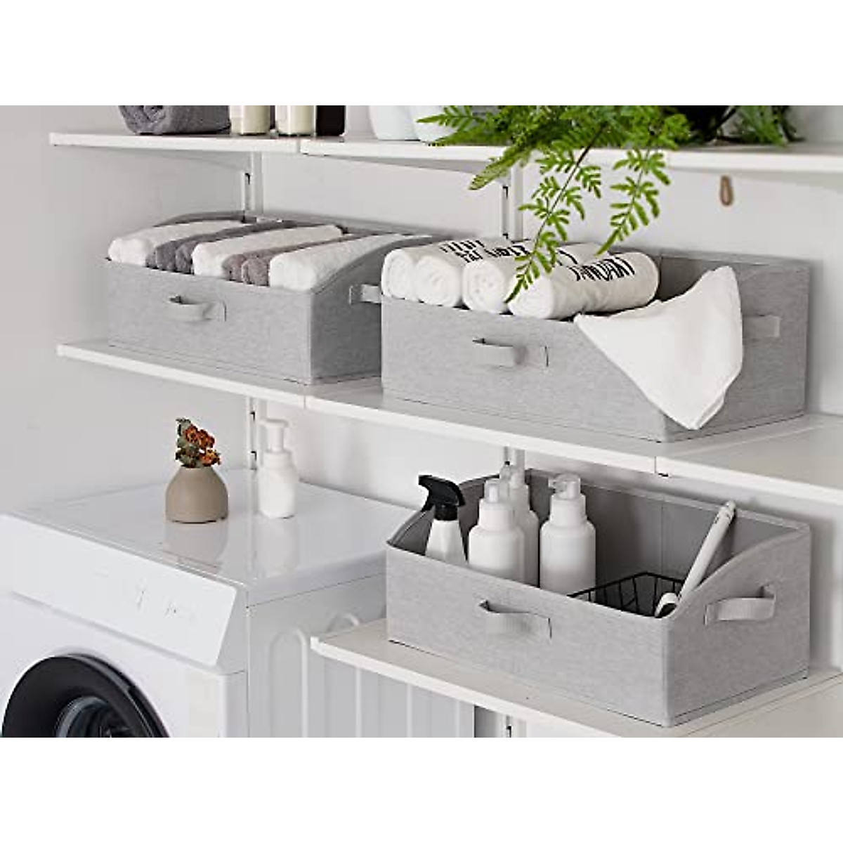 StorageWorks Closet Storage Bins, Storage Box, Foldable Organizer Bins and Baskets for Clothes