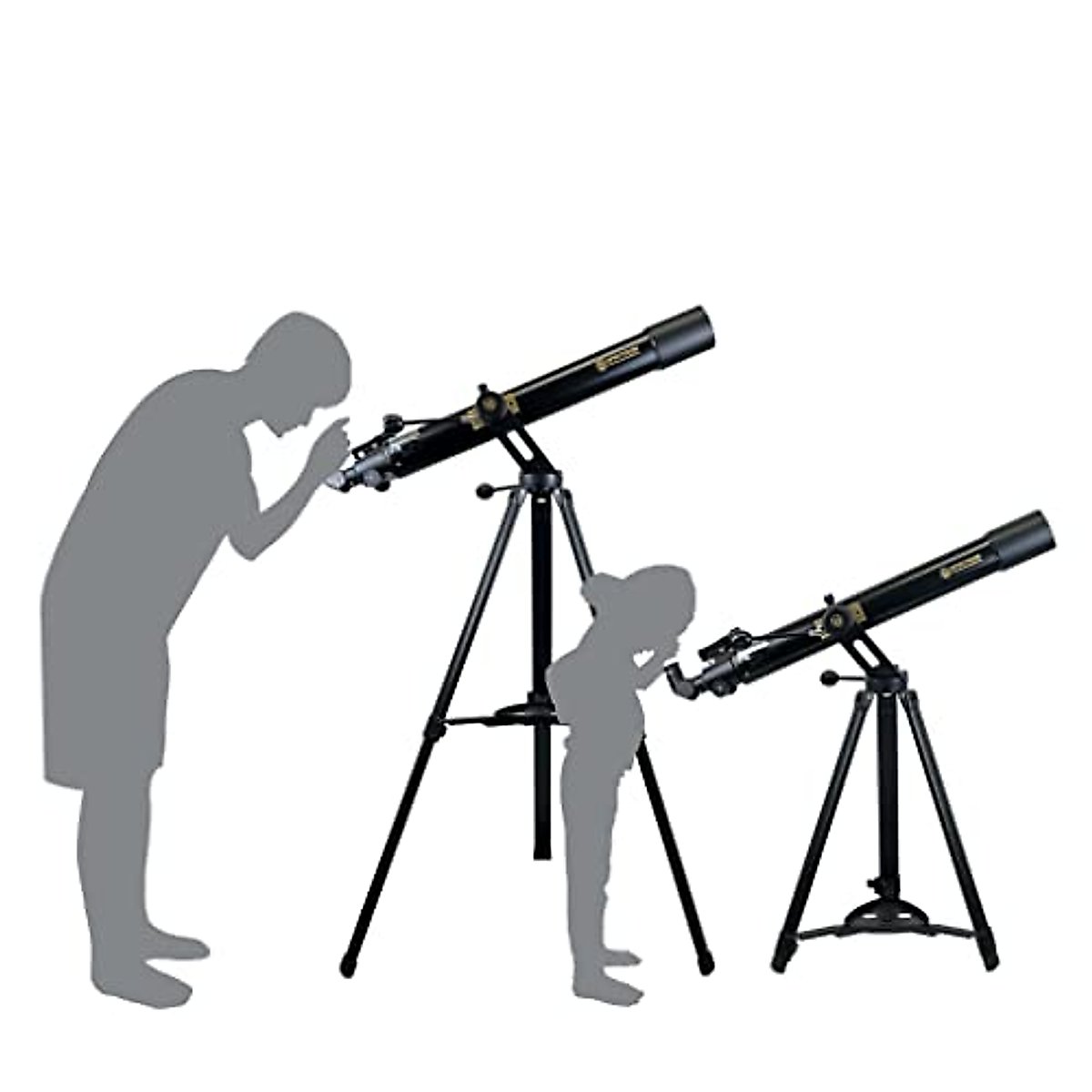 Spectrum Optical Instruments – ExploraPro 80AZ Refractor Telescope for Adults & Beginner – Compact Manual Alt-AZ Telescope – Smartphone Adapter and Remote Shutter – 80mm Aperture 900mm Focal Length