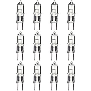 Sunlite 40615-SU Q35/GY6/12V Halogen 35-Watt Single Ended T3.5 Light Bulb, 525 Lumens, 12 Volts, GY6.35 (Bi-Pin) Base, Clear, 2000 Hour Life Span, 3200K - Warm White 12 Pack
