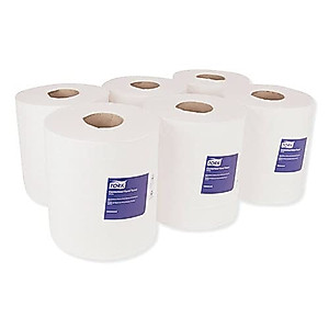 Tork 120133 Advanced Centerfeed Hand Towel, 1-Ply, 8 1/4"W x 11 4/5"L, White, 1000 per Roll (Case of 6 Rolls)