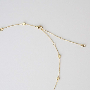 Honeycat Milky Way Disc Chain Necklace in Gold, Rose Gold, or Silver | Minimalist, Delicate Jewelry (Gold)