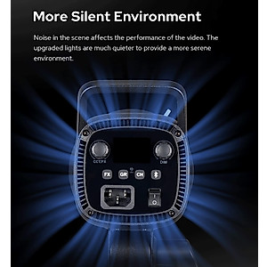 Godox SL60IIBi SL60II-Bi LED Video Lights,2800K-6500K,CRI96 + TLCI97 +,Builtin 11 FX Effects,Ultra Silent Fan for Newborn Photography,Portrait,Interview Lighting,Video Filming.