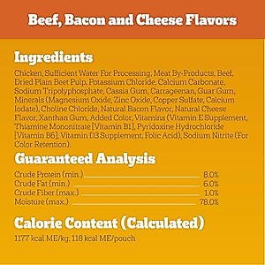 PEDIGREE Adult Canned Wet Dog Food Chopped Ground Dinner Variety Pack (18) 3.5 oz. Pouches