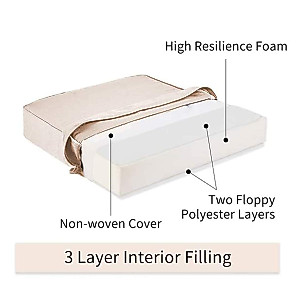 2-Piece Outdoor Deep Seat Cushion Set Pink Navy Floral botanical seamless suitable for fashion prints Back Seat Lounge Chair Conversation Cushion for Patio Furniture Replacement Seating Cushion