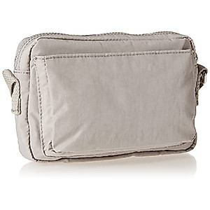 Kipling womens Women's Abanu Crossbody Handbag, Grey Gris, 9.5 L x 6.75 H 3.5 D US