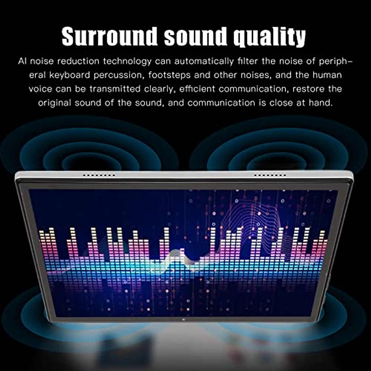 Tablet PC, Double Camera 100240V IPS HD Display 2 Card Slot Tablet for Learning (US Plug)