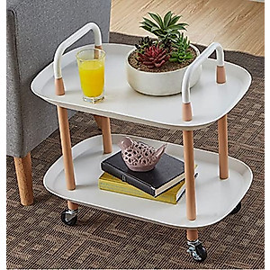 JYDQM Home Three-Layer Removable Dining Trolley Home Kitchen Storage Shelf Multi-Function Utility Metal Cart (Color : D, Size : 1pcs)