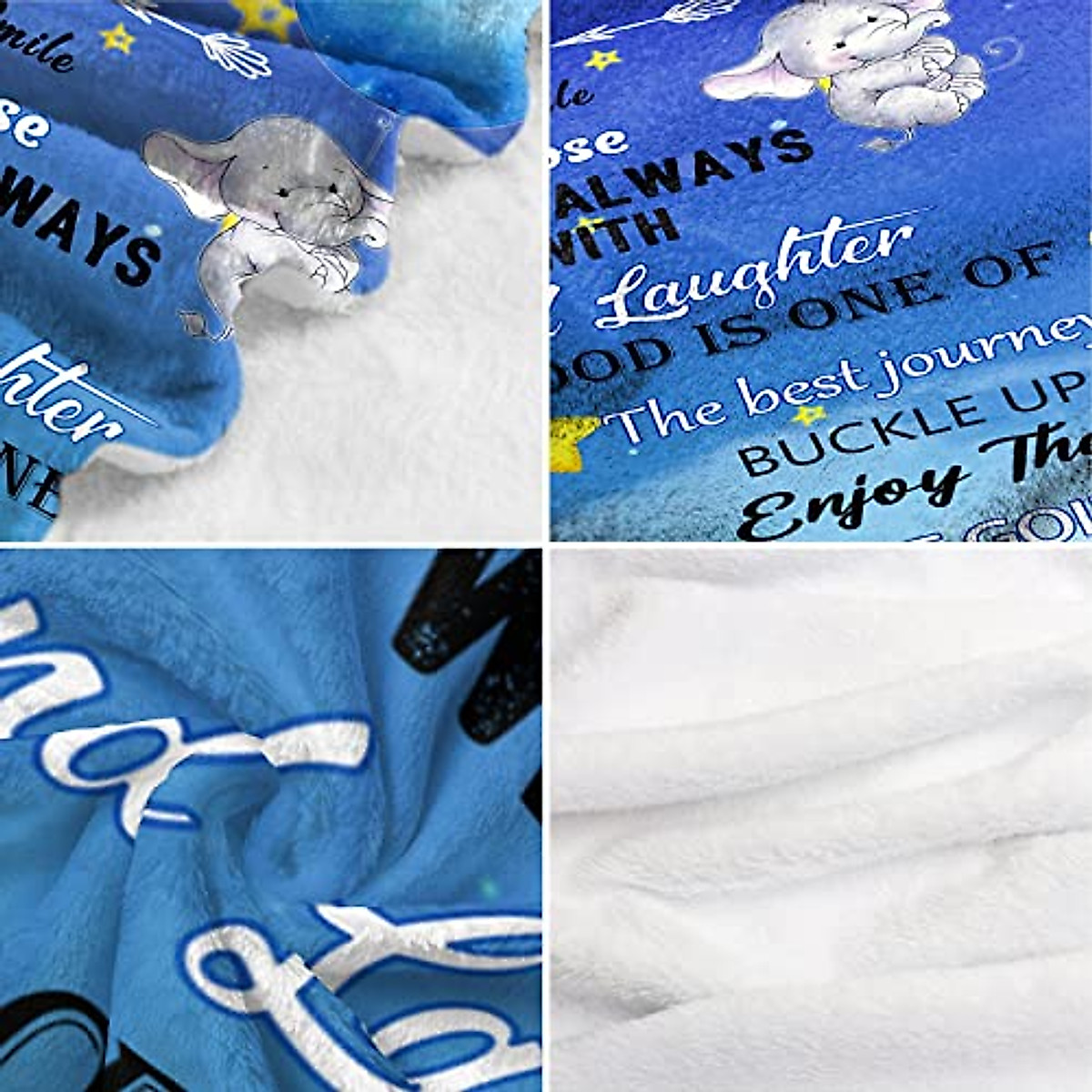 New Mom Throw Blanket, Soft Elephant Flannel Blankets for New Pregnancy Gifts, Postpartum Gifts for Mom, Best Gift for New Mommy After Birth, First Time Mom Gift, Best, 50x60 Inches