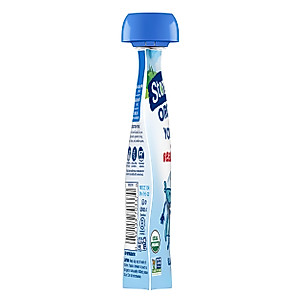 Stonyfield Organic Kids Blueberry Lowfat Yogurt, 3.5 oz. Pouch, Single Serve – Includes Live Active Cultures