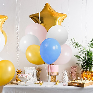 RUBFAC Balloon Stands for Table 20 Sets Clear Table Balloon Stand Holder with Base Reusable Centerpiece for Birthday Wedding Baby Shower Graduation Party Decorations