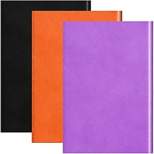 Zonon 100 Sheets Christmas Tissue Paper Bulk for Gift Bags DIY Crafts Gift Wrapping Tissue Paper for Christmas Party Gifts Decor(14 x 20 Inch,Black, Purple and Orange)