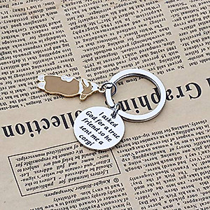 AKTAP Welsh Corgi Dog Keychain Corgi Jewelry I Asked God for A True Friend So He Sent Me A Corgi Gift for Dog Lovers (Corgi Dog Keychain)