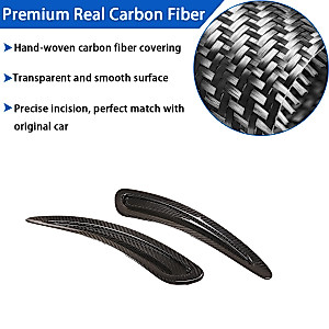 Real Carbon Fiber Hood Air Vent Trim Cover Fit for Toyota Supra GR A90 A91 MK5 2019-2024, Hood Air Outlet Vent Molding Sticker Trim, 2PCS (Carbon Fiber)
