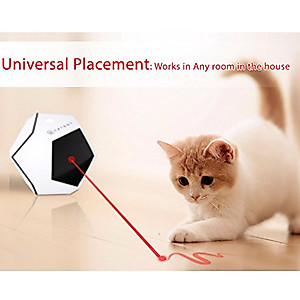 SereneLife Automatic Cat Cube Toy - Electronic Rotating & Moving Teaser Machine for Interactive & Smart Sensory Pet Play - Auto Wireless Control - SLCTLA40.5
