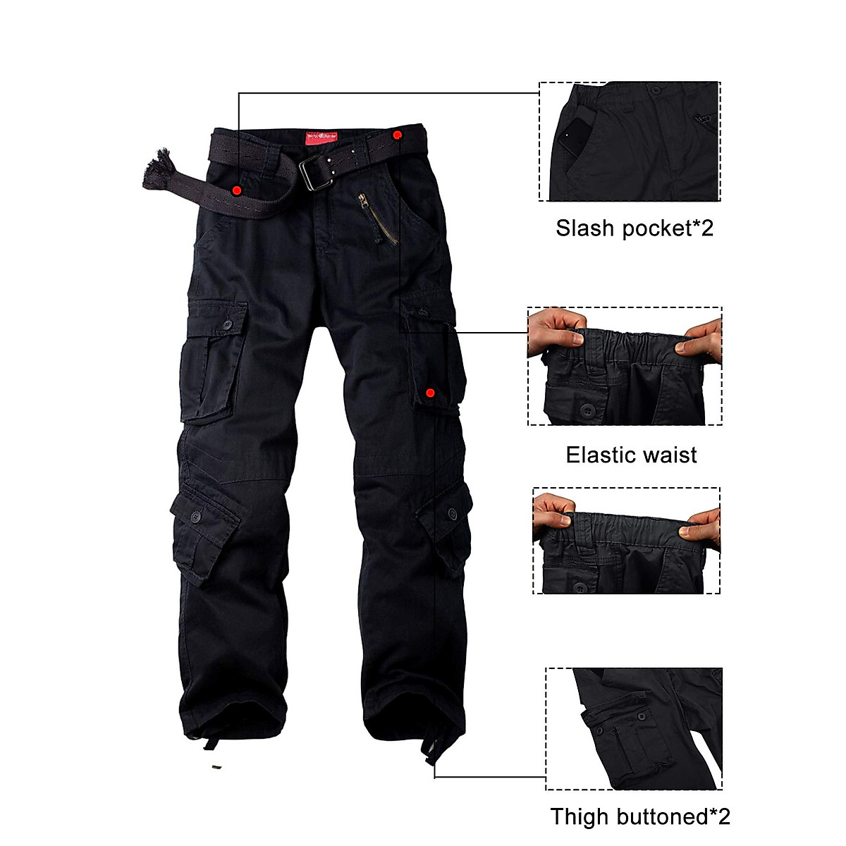 XNMAYA Cargo Pants for Women, Military Army Camo Combat Trousers,Work Camping Hiking Casual Pants with Pockets