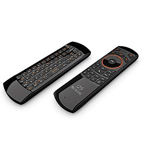 Rii Mini K25 Multifunction Portable 3 in 1 2.4GHz Wireless Fly Mouse Keyboard and Remote Control with Rechargeable Li-ion Battery for PC, Laptops, Linux, Android Tv Boxs, Windows, Windows, IPTV